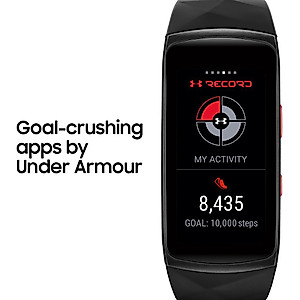 SAMSUNG Gear Fit2 Pro Fitness Smartwatch (Small) - Red (Renewed)