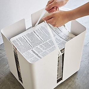 Yamazaki 6472 News Rack, Black, Approx. W 13.8 x D 10.8 x H 13.8 inches (35 x 27.5 x 35 cm), Tower