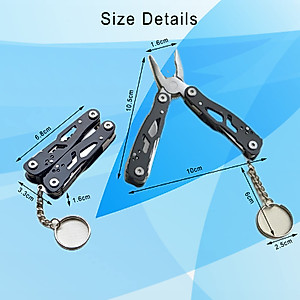 14in1 Keychain Multitool ,Multitool Pliers Pocket Knife with Safety Locking,Stainless Steel,Screwdrivers Saw,Bottle Opener for Outdoor, Survival, Camping, Hunting and Hiking Simple Repairs