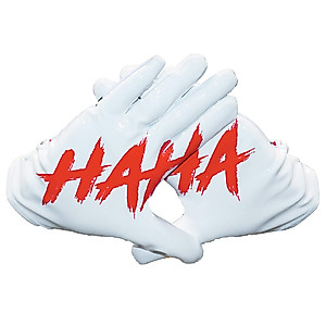 Essential Wear Football Gloves Men - Youth & Adult White Football Gloves - Performance Enhancer Receiver Gloves with Super Tacky Grip for Ultimate Experience - Adult & Youth Sizes