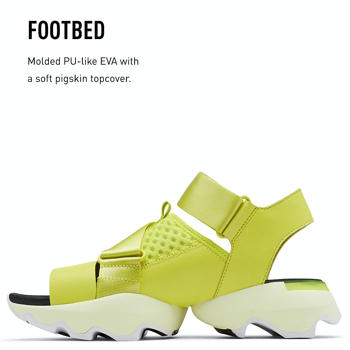 Sorel Women's Kinetic Impact Sandals - Bolt, White - Size 7