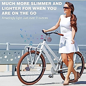 UrbanX Audience Series IPX7 Bluetooth Waterproof Speaker with Clip, Compact Speaker with Big Sound, Punchy Bass, Wireless for Redmi Note 11T Pro+ & Beach, Pool, Boat, Biking Purple 2 Pack