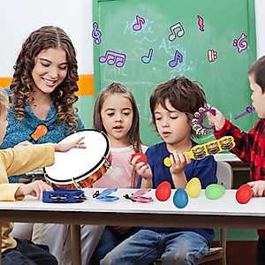 MUSCELL Kids Musical Instruments Set,Plastic Music Preschool Instruments for Kids,Early Percussion Learning Toys for Toddlers 3+