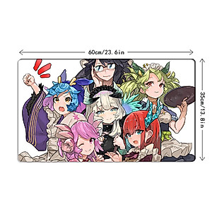 Mlikemat New Playmat Dragonmaid Deck TCG CCG OCG Trading Card Game Mat No Zones + Free Bag (ZD014-276-K)