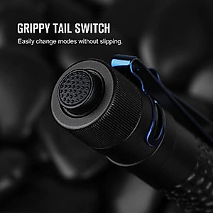 OLIGHT I5T Plus 550 Lumens EDC Flashlight, Pebble Pattern Pocket Flashlights, Powered by 2 AA Batteries Slim Light with Clip for Everyday Carry (Neutral White Light: 4000~5000K)