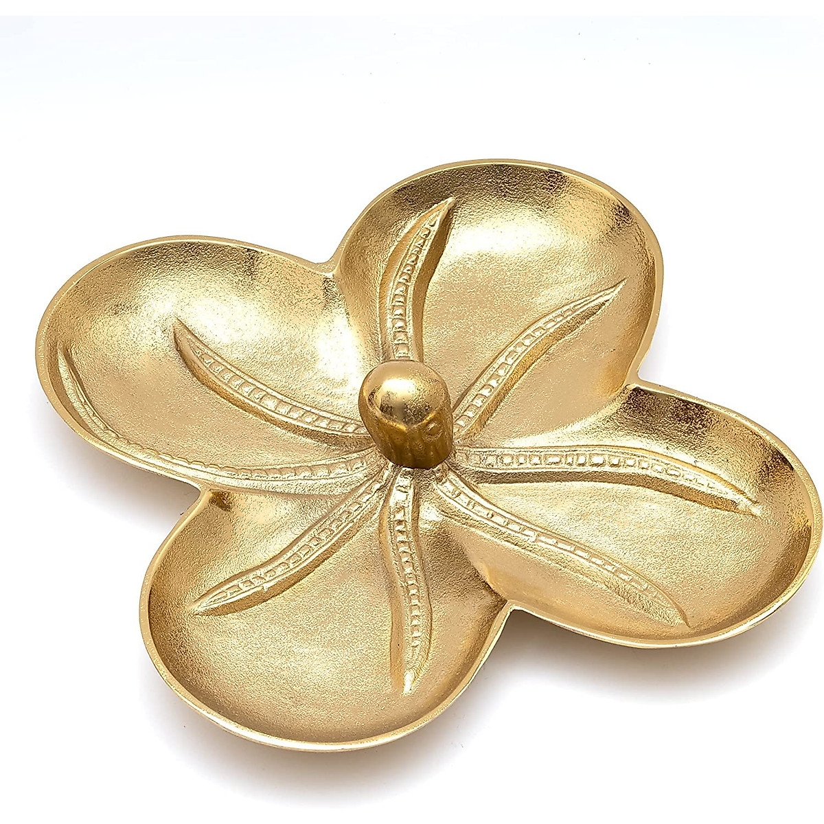 Large Gold Bronze Octopus Snack Bowl Tray - Tentacle Decorative Centerpiece, Ashtray & Serving Platter, Chip and Dip, Candy, Salsas, Food Tray, Steampunk Home Decor Gift, Entertaining, 13.6"L