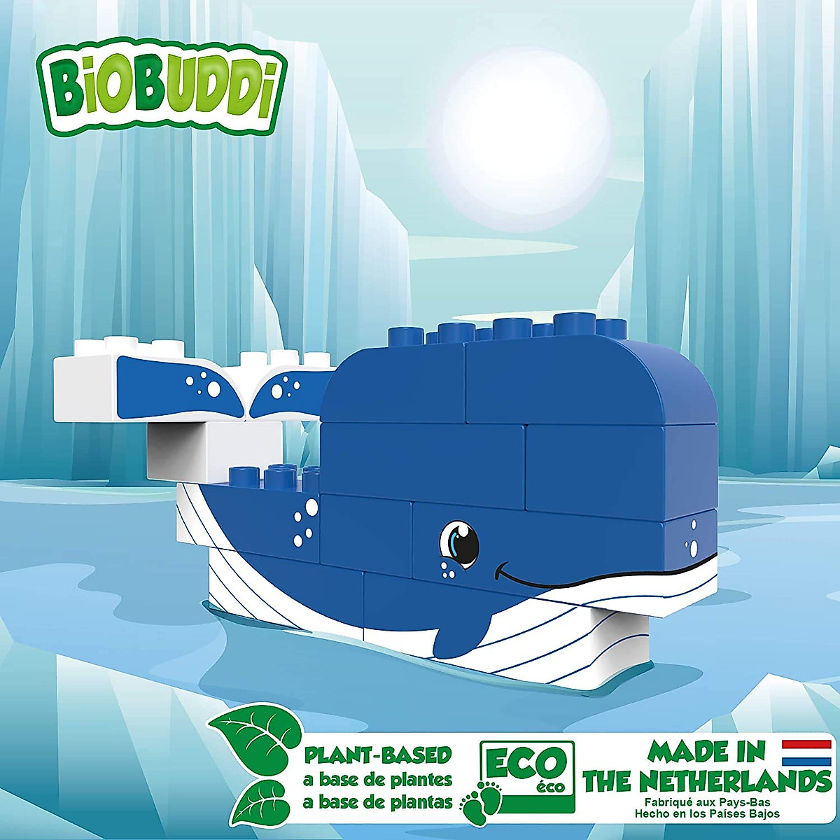 BIOBUDDI Whale & Seal Blocks Set