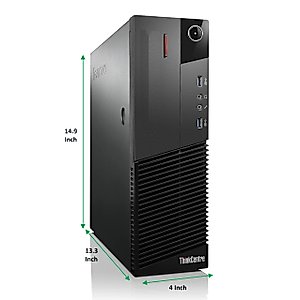Lenovo M93P SFF Computer Desktop PC, Intel Core i5 3.2GHz Processor, 16GB Ram, 128GB M.2 SSD, 2TB HDD, Wireless Keyboard & Mouse, WiFi | Bluetooth, New 24" FHD LED Monitor, Win 10 Pro (Renewed)