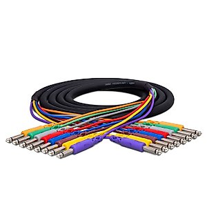 HOSA Unbalanced 1/4" Snakes - (9.75 Feet) (Black)