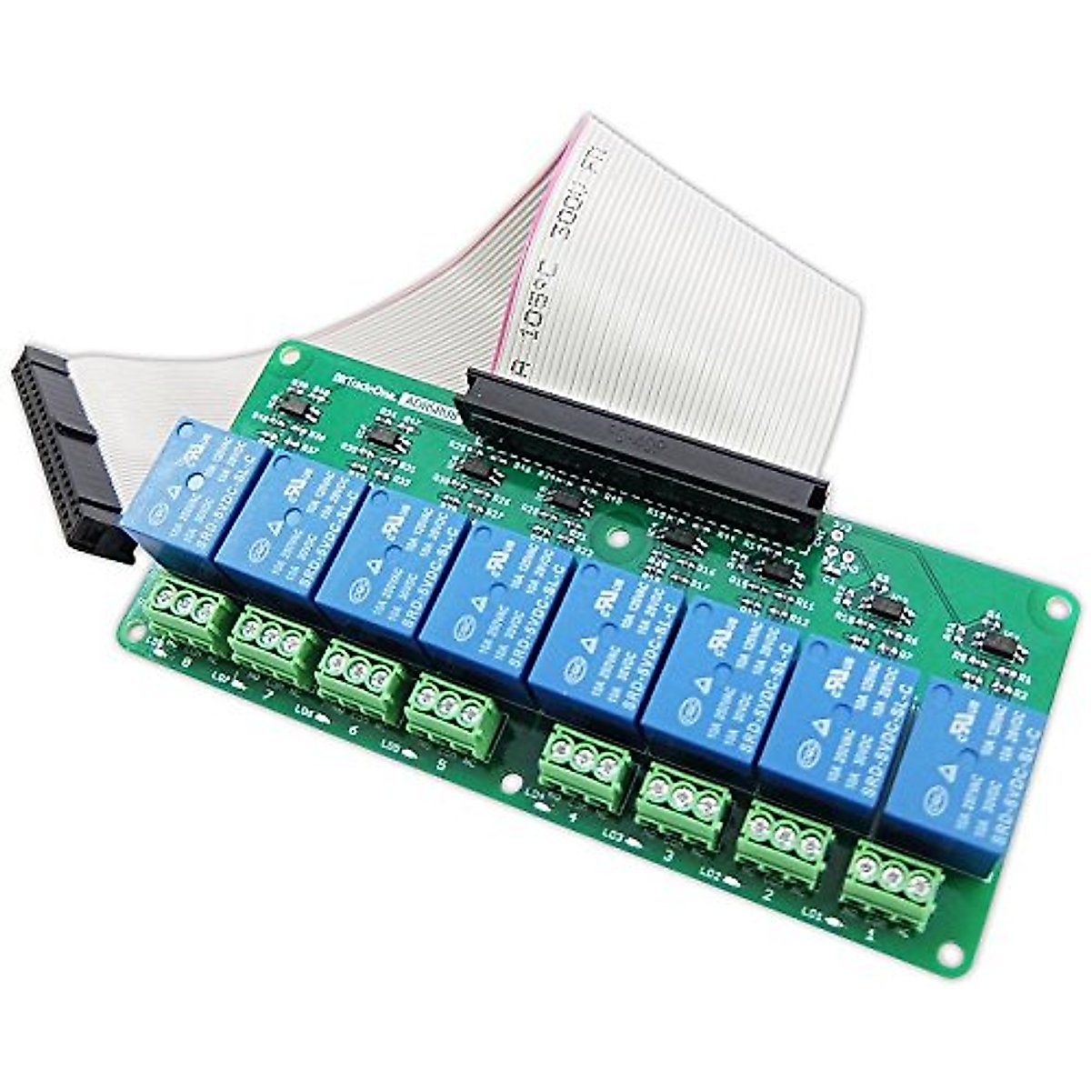 BitTradeOne ADRSRU8 Relay Control Extension Board for Raspberry Pi 8 Circuits [Assembled] Green