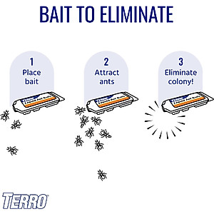 T300B Liquid Ant Killer - 12 Bait Stations, Effective Indoor & Outdoor Ant Control, Safe for Pets, Quick Results + Create Sticker