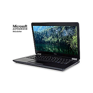 Dell Latitude E7450 Intel Core i5-5300U X2 2.3GHz 8GB 256GB SSD 14in, Black (Renewed)