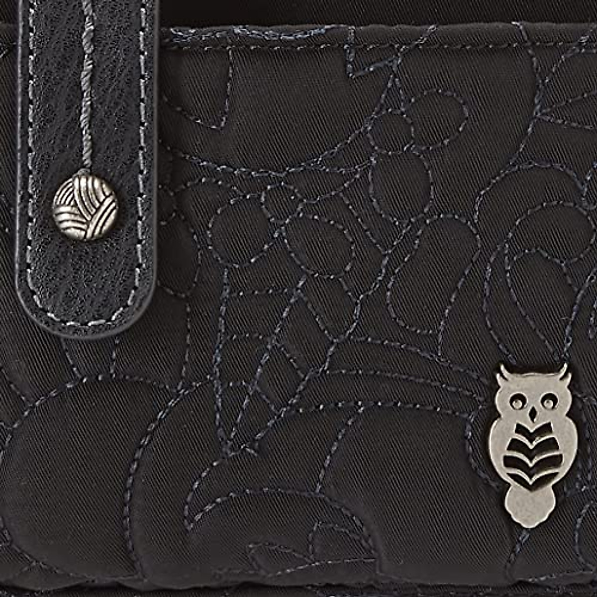 Sakroots Womens Bag in Eco-twill, Convertible Purse With Detachable Wristlet Strap, Includes Large Smartphone Crossbody, Quilted Black Spirit Desert, One Size US