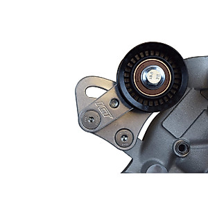 ICT Billet LS1 Manual Belt Tensioner w/Pulley - Compatible with 1998 1999 2000 2001 2002 Camaro Z28 SS Firebird Formula Trans Am WS6 LS LS2 GTO Aluminum 551617X-2