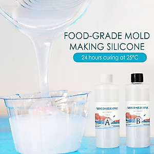 Silicone Mold Making Kit,Soap Mold Making Liquid Silicone - Silicone Mold Maker Ideal for Casting 3D Resins Molds, Candle Mould, 1:1 Mixing Ratio Yechun