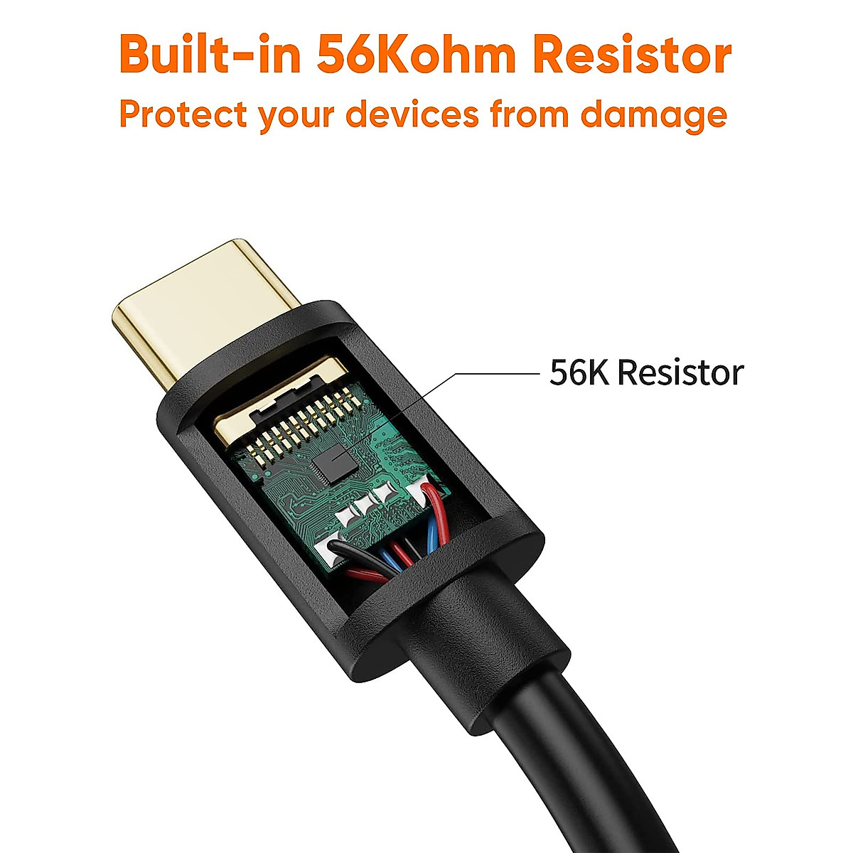 CableCreation 8K HDMI USB C Hub Bundle with USB C to USB Cable Short