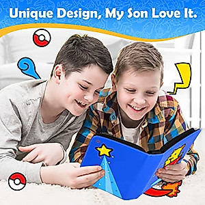 Card Binder For Pokemon Cards with 400 Sleeves, Ultra 4 Pocket Trading Card Binder Holder For Pokemon Card, TCG, CCG, MTG, YuGiOh, Baseball, Gifts For Boys And Girls