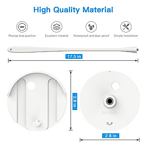 Koroao Adjustable Crib Mount for Infant Optics DXR-8/PRO/Motorola Baby Monitor, Versatile for Infant Optics Baby Monitor Versatile Twist Holder Without Tools or Wall Damage(White)