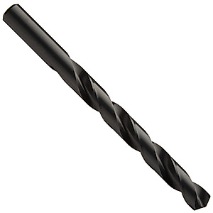 Chicago Latrobe 150ASP Series High-Speed Steel Jobber Length Drill Bit Set with Metal Case, Heavy Duty, Black Oxide Finish, 135 Degree Split Point, Inch, 15-piece, 1/16" - 1/2" in 1/32" increments