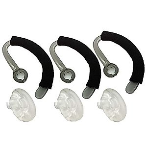 Premium Replacement Earbuds Ear Tips + Ear Hook Loops + Foam Spare + Earpads Fit Kit for Plantronics CS540 Savi W440 W740 W745 WH500 EarLoops EarHook Ear Bud Sleeve Part (Mixed S/M/L)