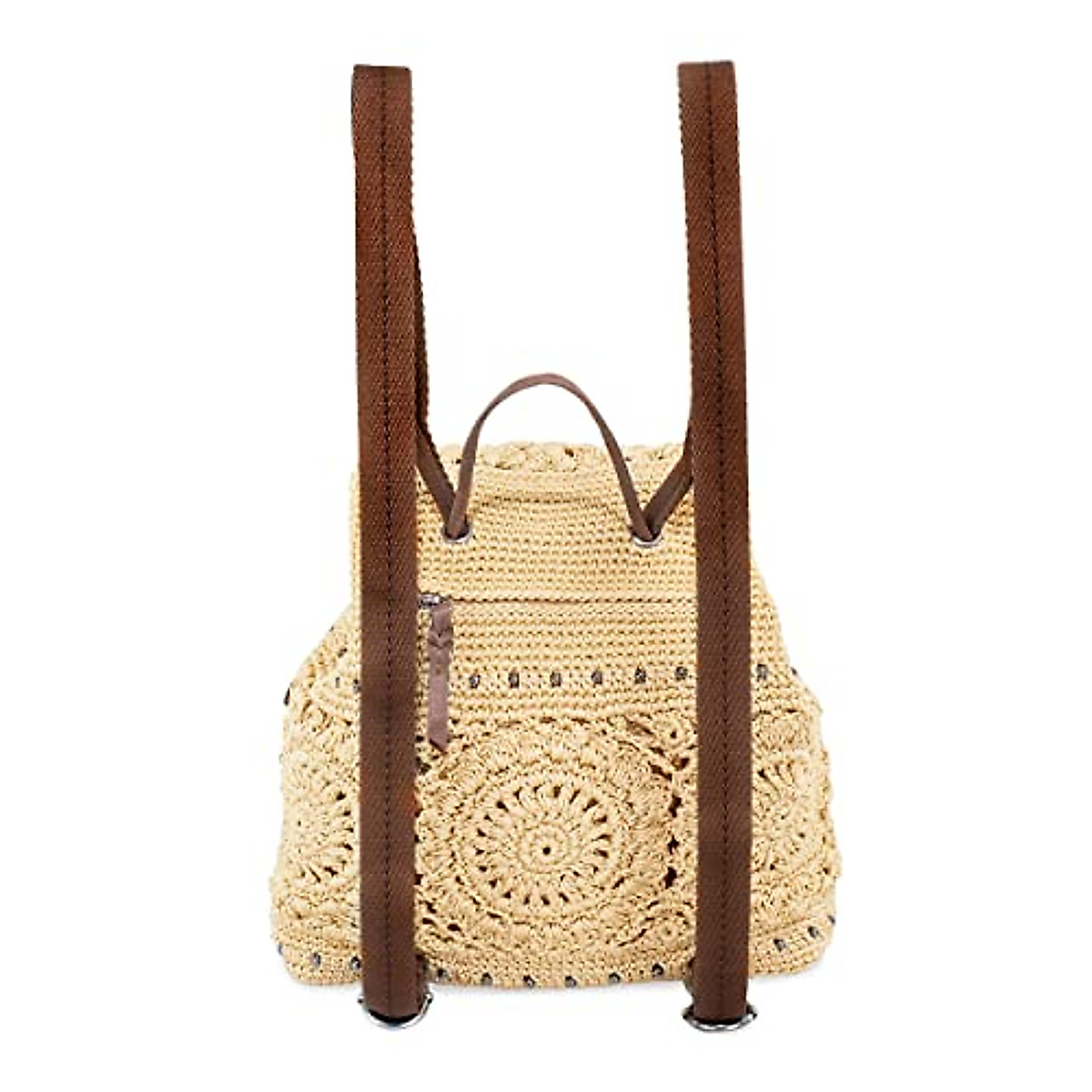 the sak womens Hand-crochet Sayulita Hand Crochet Backpack, Marzipan Medallion, One Size US