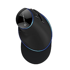 J-Tech Digital Wired Ergonomic Vertical USB Mouse with Adjustable Sensitivity (600/1000/1600 DPI), Scroll Endurance, Removable Palm Rest & Thumb Buttons [V628]