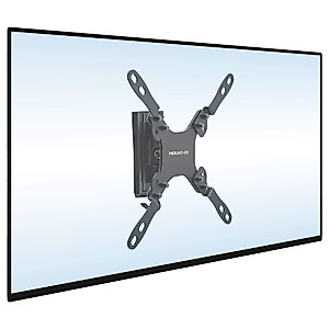 MOUNT-IT! RV TV Mount with Dual Wall Plates | No-Rust Quick Release Aluminum Mounting Bracket for Indoor Or Outdoor Use | Low-Profile Full Motion Arm, 33lbs Capacity | Up to VESA 200x200mm