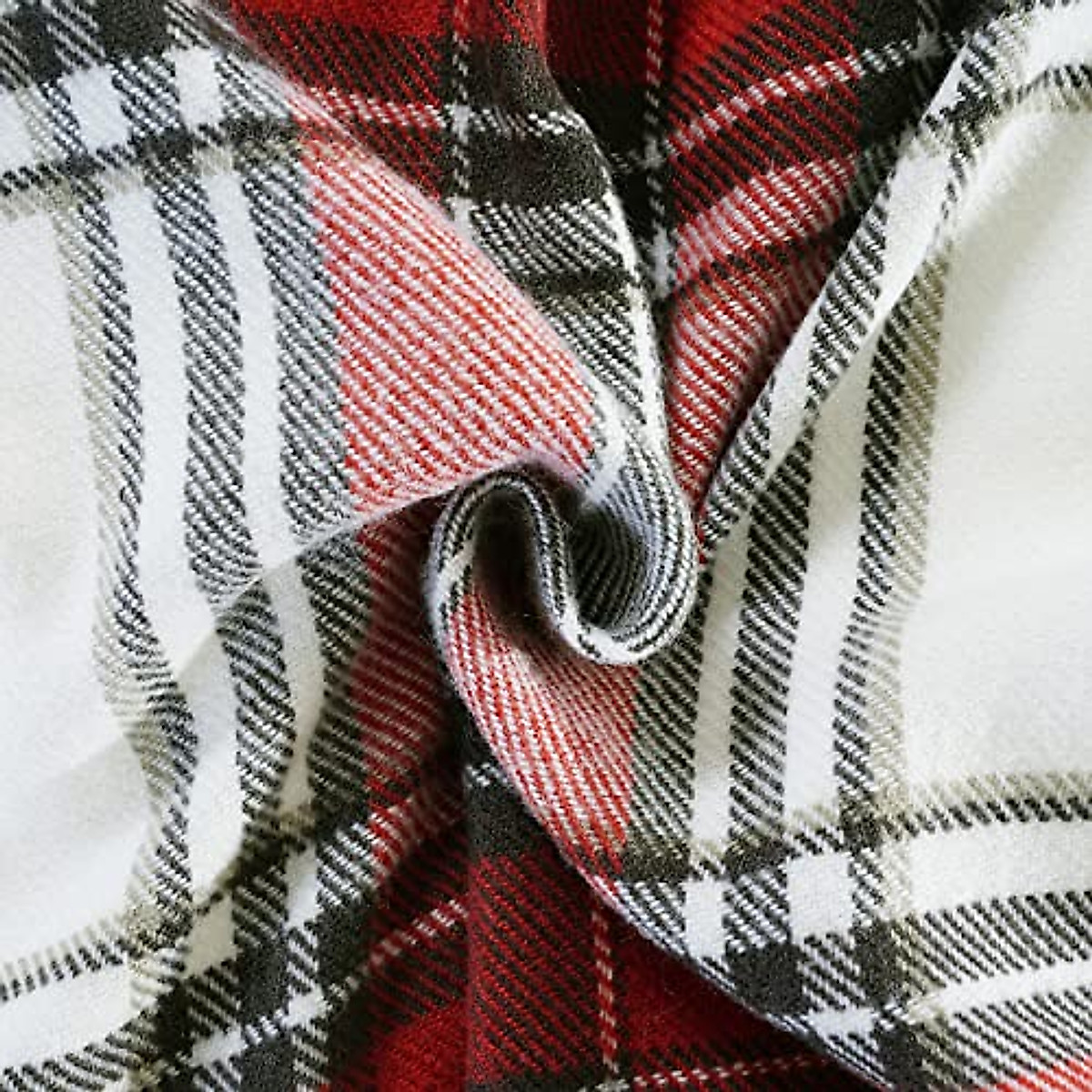 Bangya Acrylic Plaid Throw Blanket with Decorative Fringe for Travel，Bed, Sofa, Couch,Office (Red, 50inch x 60inch)