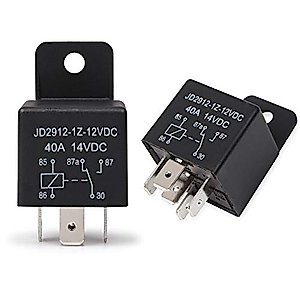 EHDIS 12V Motor Relay 5 Pin Coil 40amp Spdt Model No.: JD2912-1Z-12VDC 40A 14VDC, Contactor Relay Switch Power, Auto Switches & Starters, 2 Pack
