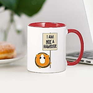 CafePress I Am Not A Hamster Mug Ceramic Coffee Mug, Tea Cup 11 oz