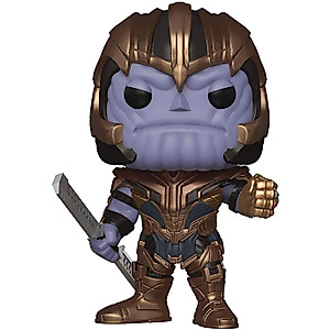POP Marvel: Avengers Endgame - Thanos Funko Pop! Vinyl Figure (Bundled with Compatible Pop Box Protector Case), Multicolor, 3.75 inches