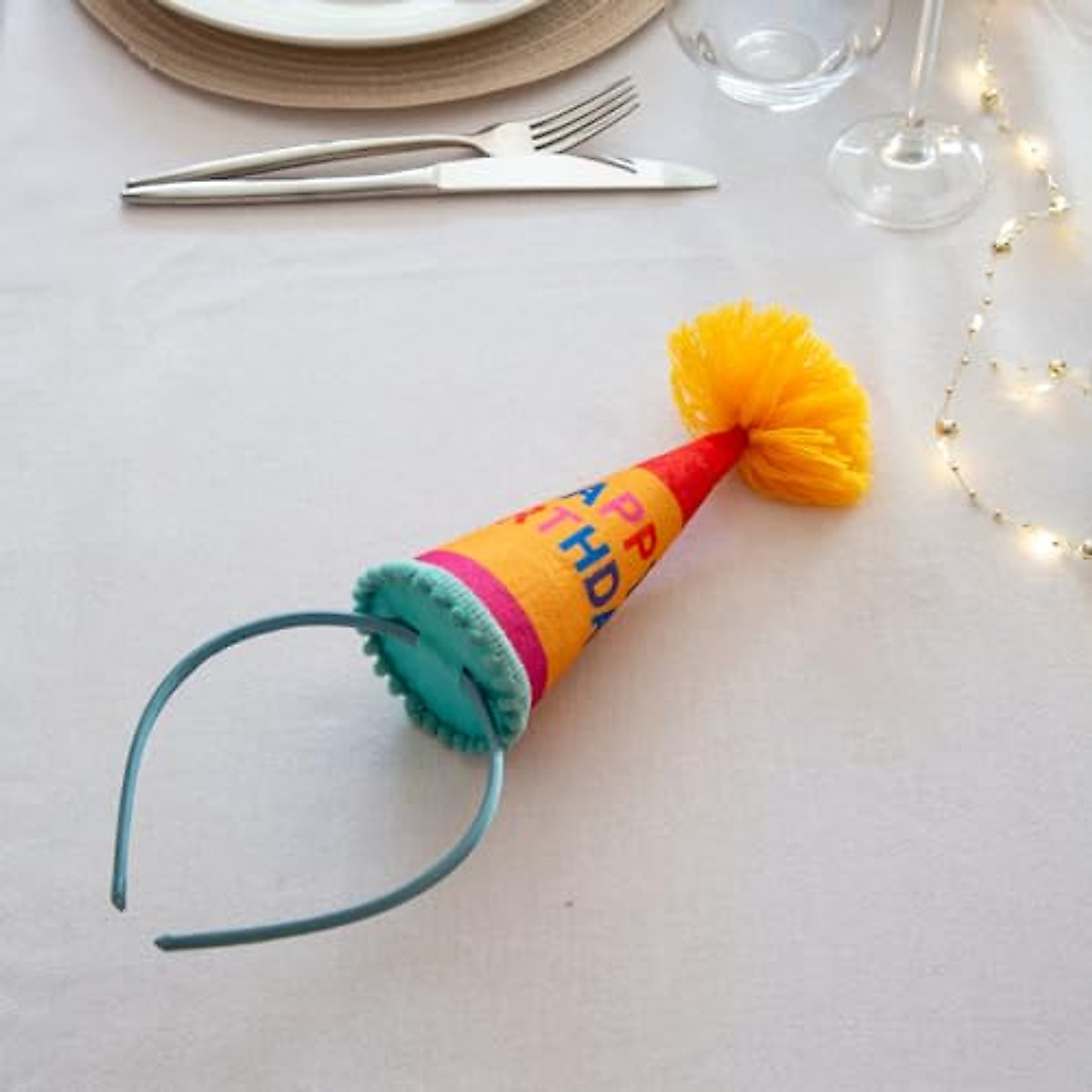 Talking Tables Colourful Birthday Party Hat Headband - Birthday Hair Band For Adults, Children, Boys And Girls - Fit All Head Sizes