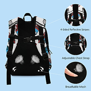 Glaphy Cartoon Train Kids Backpack Toddler Backpacks for Daycare School, Girls Boys Preschool Bookbags Kindergarten School Backpack