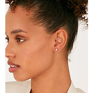 PAVOI 14K Yellow Gold 925 Sterling Silver Huggie Half Hoop Earrings for Women | Tiny Boho Opal Stone Cartilage Earring