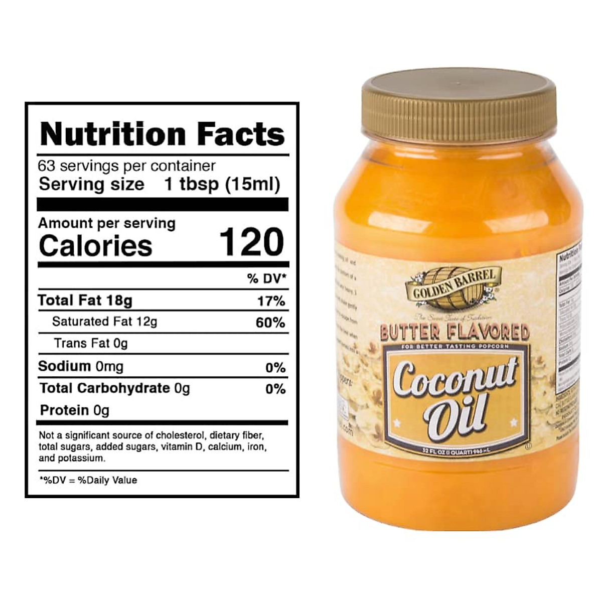 Ultimate Movie Night Popcorn Kit Bundle of Golden Barrel Butter Flavored Coconut Oil ( 32 oz ) and Flavacol Seasoning Salt ( 35 oz ) with 20 of Popcorn Bag (15 bags of 1 oz and 5 bags of 32 oz ) and Healthierr Sticker!!