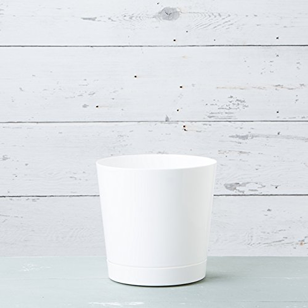 Novelty Majestic Full Depth Cylinder Pot, Glossy White, 12-Inch (10122)
