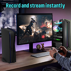 Game Capture Card, HDMI PCI-E 4K 30fps Record & Live Stream from Gaming Systems, Camcorders, DSLRs,Support Zero Delay HDMI Loop-Out