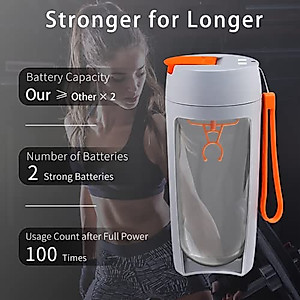 Electric Shaker Bottle, Gifts for Men Dad Husband, Made With Tritan - BPA Free Shaker Bottles For Protein Mixes - Upgrade 20OZ Electric Water Bottle For Protein Powder, Shakes, Coffee,Cocktail