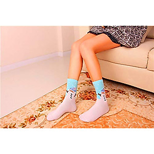 MarJunSep 28 Pairs Women's Christmas Holiday Socks Funny Cotton Xmas Socks Gift Stocking Stuffers for Girls Boys Men