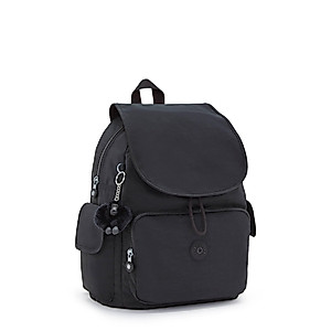 Kipling Women's City Pack Medium Backpack, Black Noir, 10.5" L x 14.5" H x 6.75" D