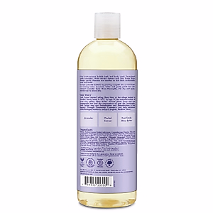 Shea Moisture Body Wash Women and Men - Lavender & Wild Orchid Bubble Bath & Body Wash, Shea Butter Body Wash, Hydrating Skin Care Products, 16 Oz