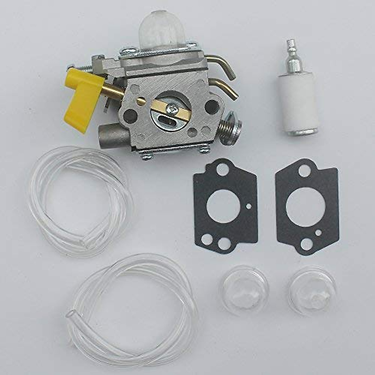 KIPA Carburetor kit for 25cc 26cc 30cc Homelite Ryobi Craftsman Poulan Brushcutter Blower String Trimmer # 308054013 308054012 308054004 308054008 Replace ZAMA C1U-H60 Carb