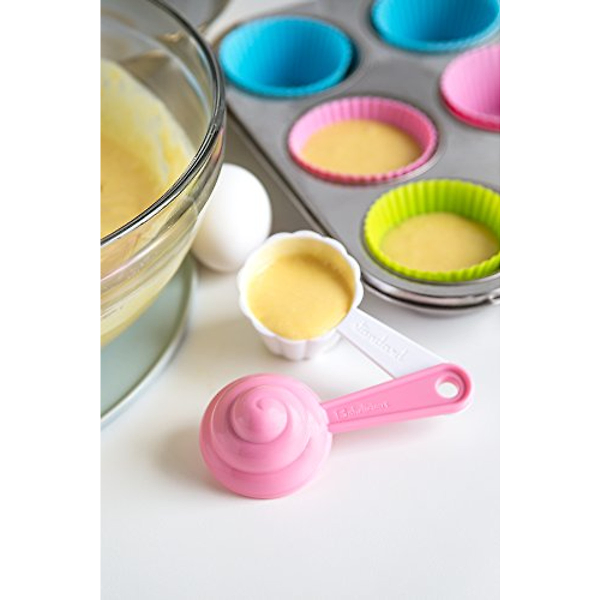 Bakelicious Cupcake Batter Spoon, Pink