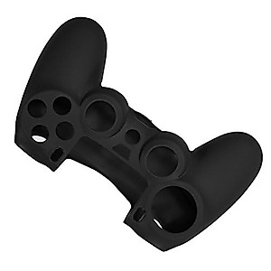 Silicone Protective Rubber Soft Case Cover Pouch Sleeve for Sony PS4 PlayStation 4 Controller Black