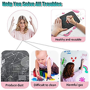 GJZZ Drawing Doodle Board Toys for 3 4 5 6 7 Year Old Girls Boys Gifts, LCD Writing Tablet and Scribble Board Learning Toy for Kids, Birthday Gift for Toddler - Pink White