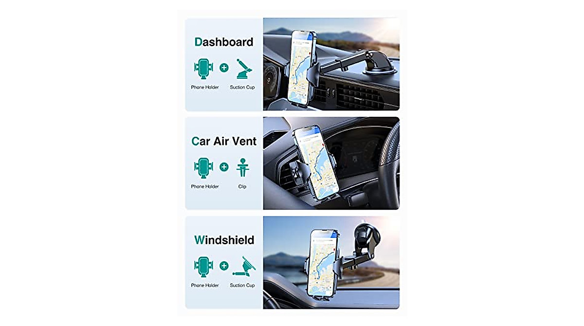 VICSEED Phone Mount for Car [Off-Road Stable][Thick Case & Big Phones ...