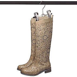 JOINSI 20 Pack Boot Hangers Closet Hanging Clips Laundry Hooks for Hats, Pants, Towel, Socks, Handbags, Bags, Underwear (20 Pack - Double)