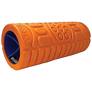 GoFit 13” Massage Go Roller - Massage Bar and Training Manual,Orange,GF-FR13-ORNG