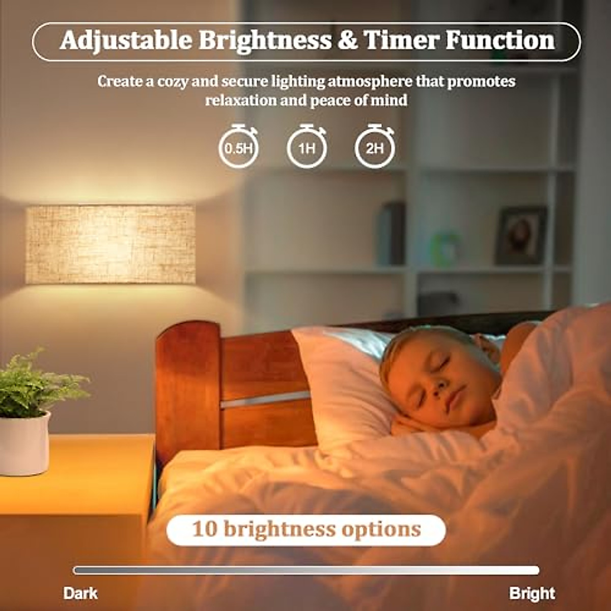 Battery Operated Wall Sconces Set of 2 - Dimmable LED Wall Lights with Remote Control, 15 Color Changeable Wall Mounted Lamps with Fabric Shade, Magnetic LED Wall Light Fixtures for Bedroom Hallway