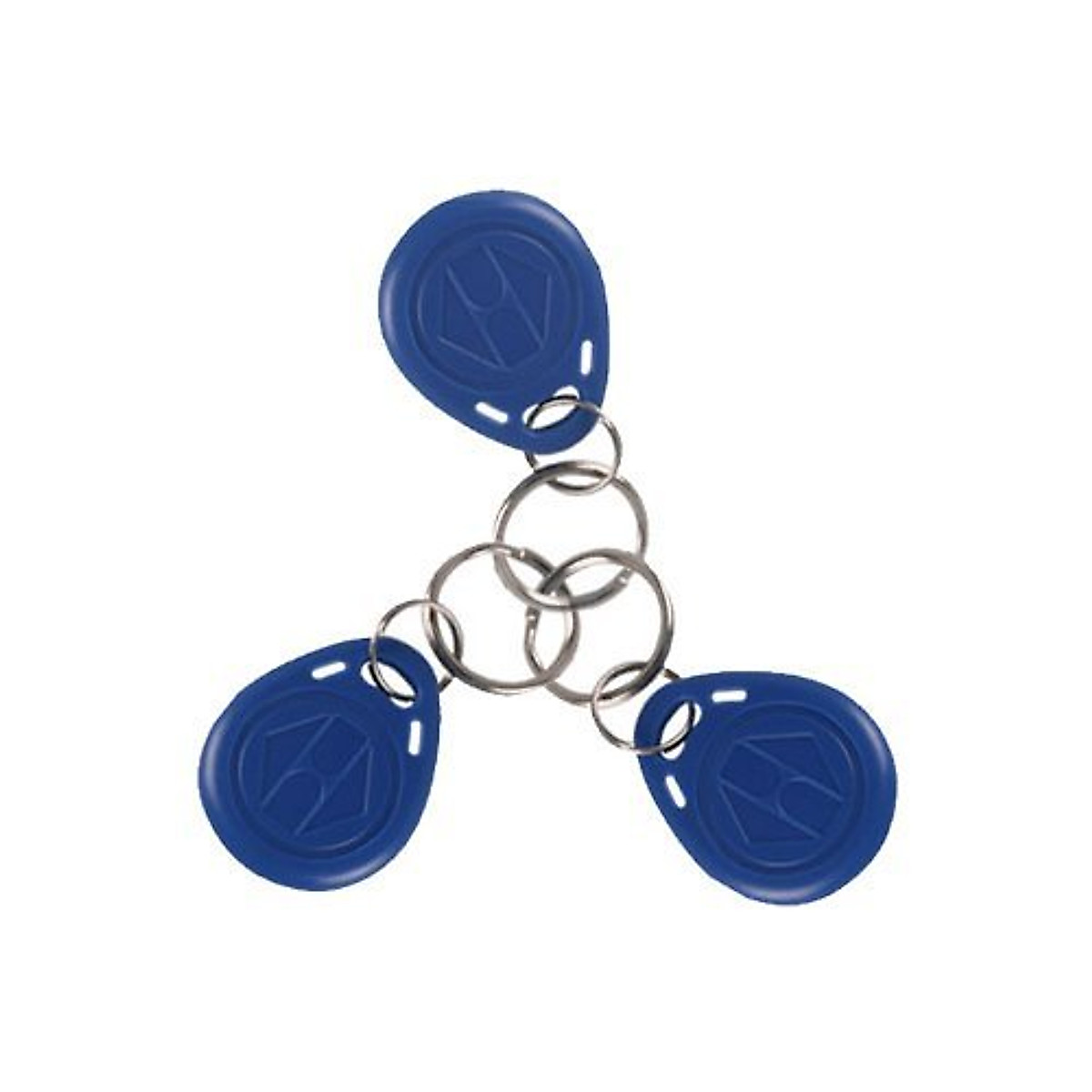 [Upgrade Version] AlleTechPlus Contactless 125khz Wholesale New RFID Proximity Id Card Token Tags Key Keyfobs (Blue, Pack of 100)